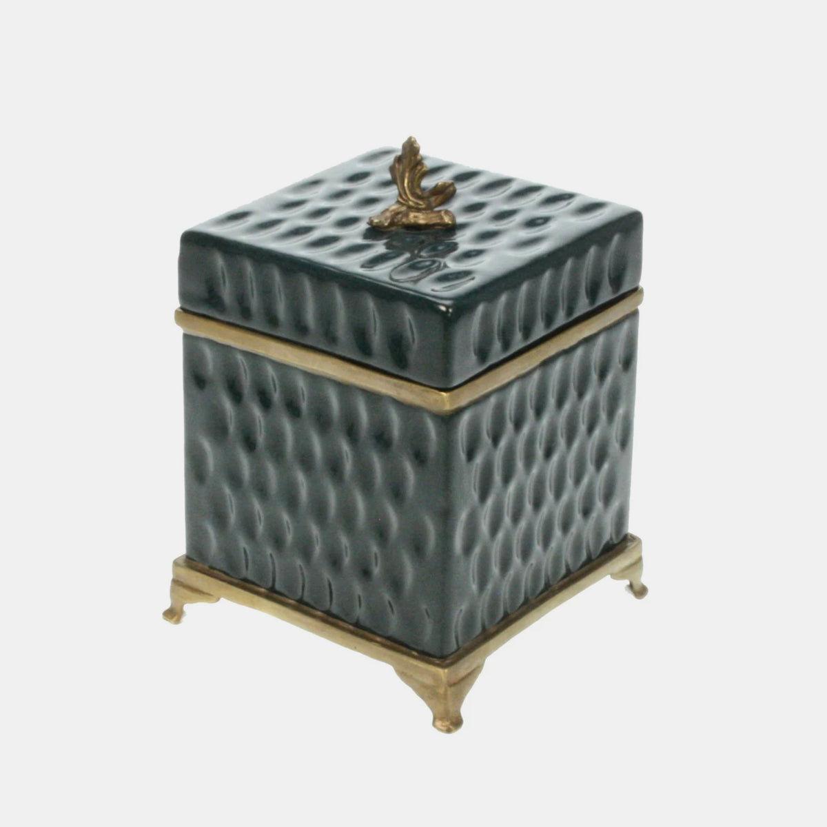 Dark Green Ceramic Square Box with Lid – MaisonNL Concept Store